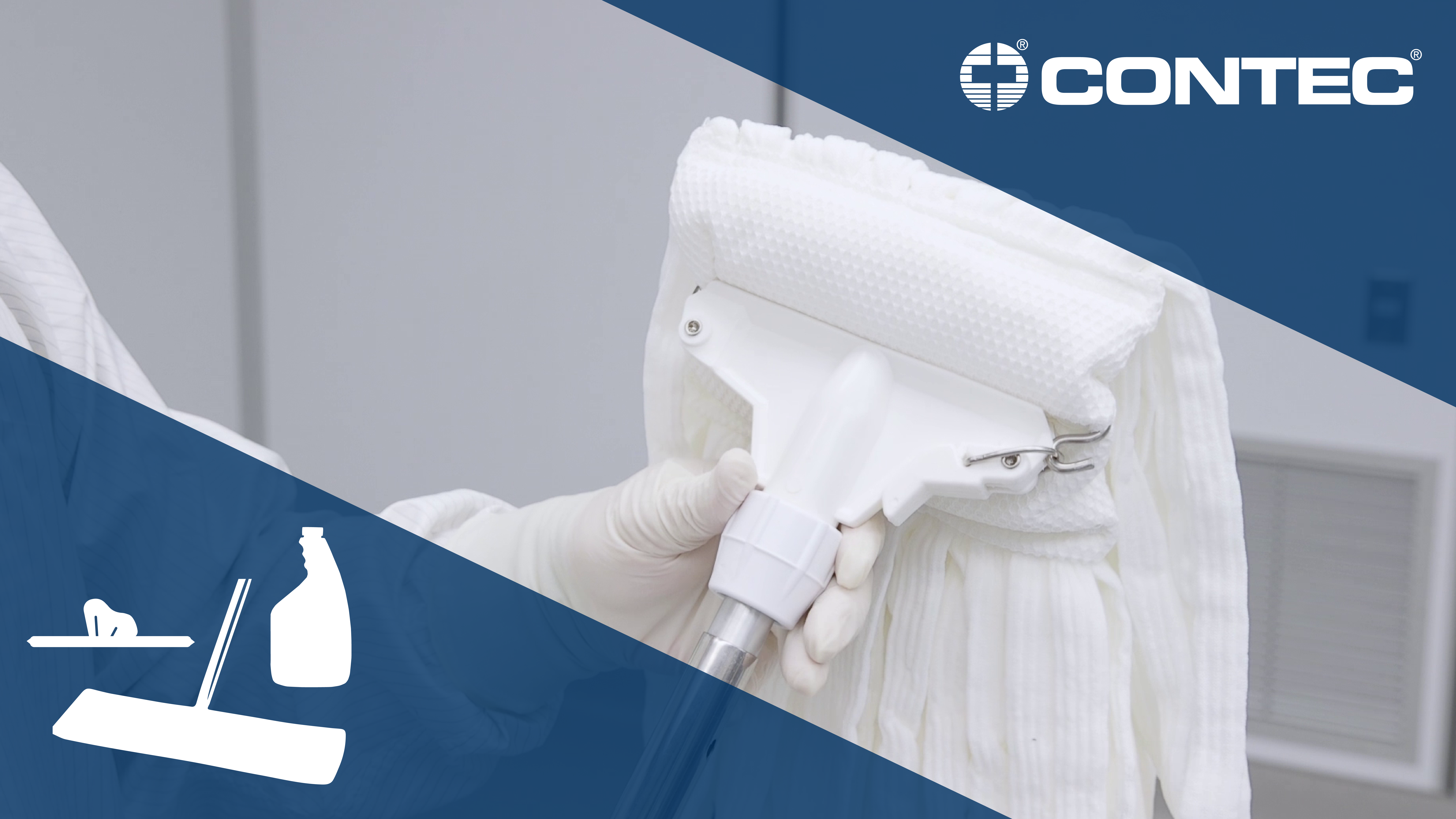 Contec Edgeless® Mop Assembly and Usage